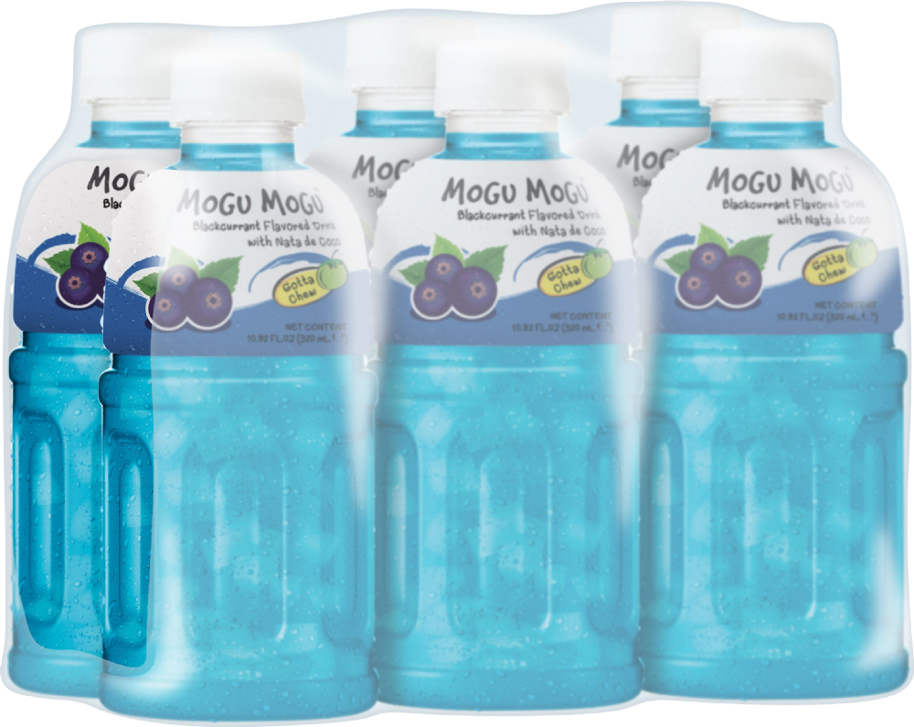 Mogu Mogu Blackcurrant Flavoured Drink with Nata de Coco 320ml | Holleys Fine Foods