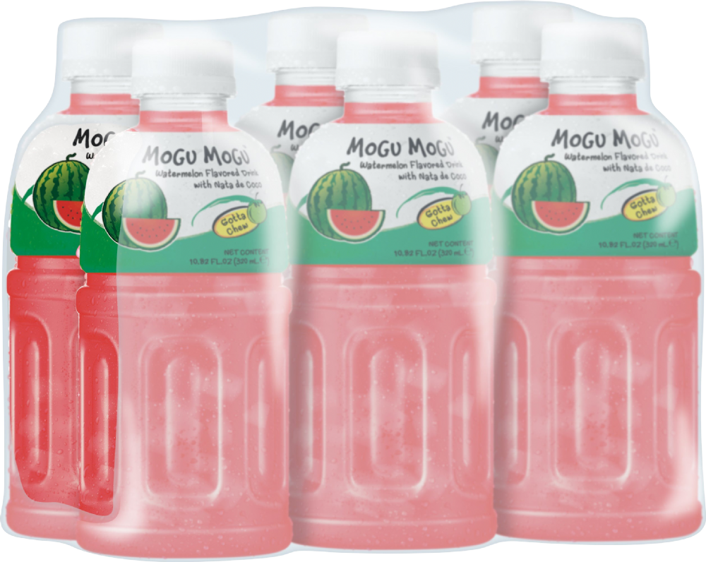 Mogu Mogu Watermelon Flavoured Drink with Nata de Coco 320ml | Holleys Fine Foods