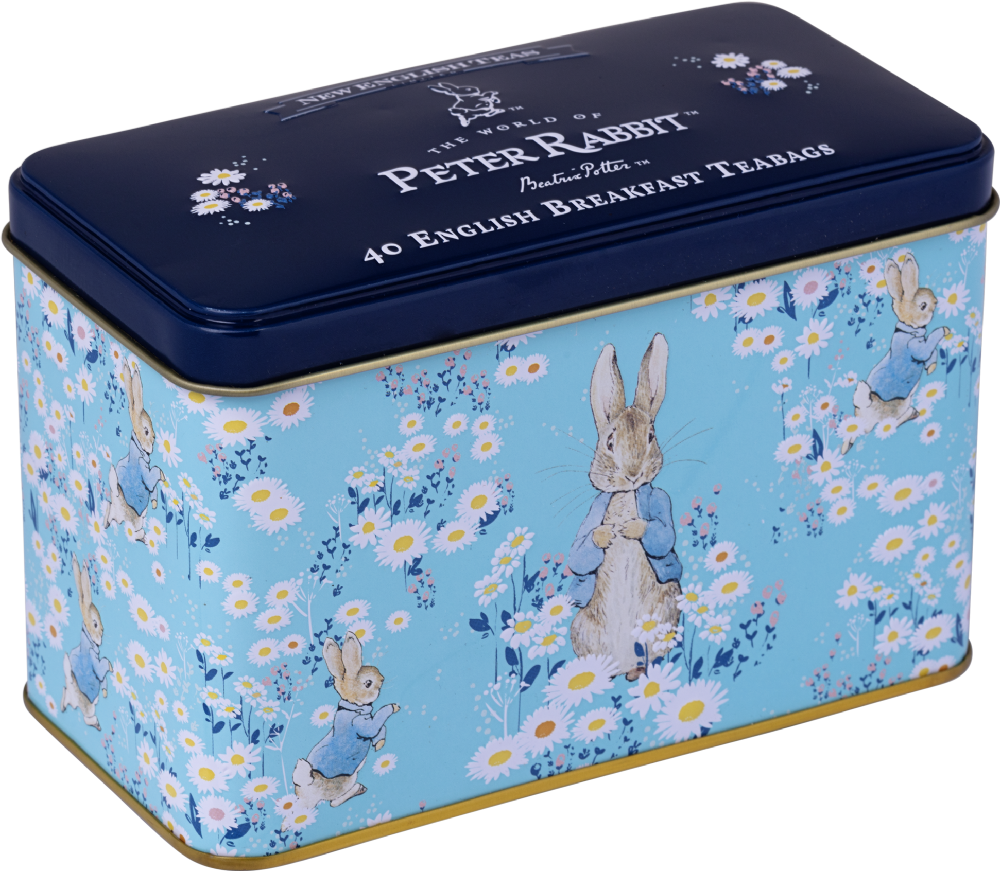 Holleys Fine Foods | NEW ENGLISH TEAS Peter Rabbit Daisies Tin ...