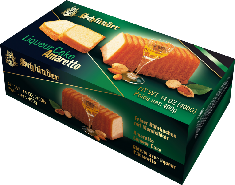 Schlünder Amaretto Liqueur Cake 400g | Holleys Fine Foods