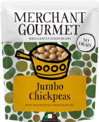 Merchant Gourmet Jumbo Chickpeas 240g | Holleys Fine Foods