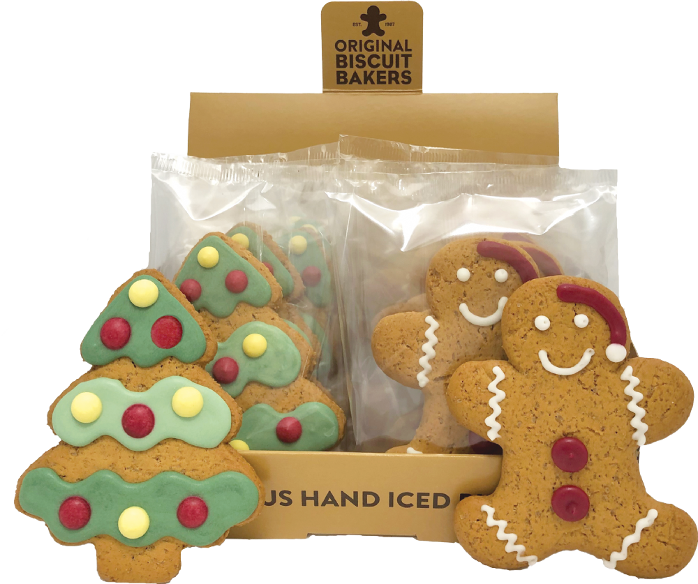 Original Biscuit Bakers Santa Man & Christmas Tree Gingerbread 25g/40g ...